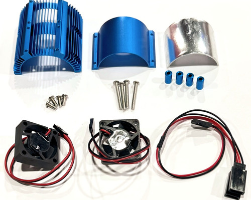 IRonManRc TWIN High Speed Fans W/ Heat Sink for 1/8 MOTORS | Azure ...