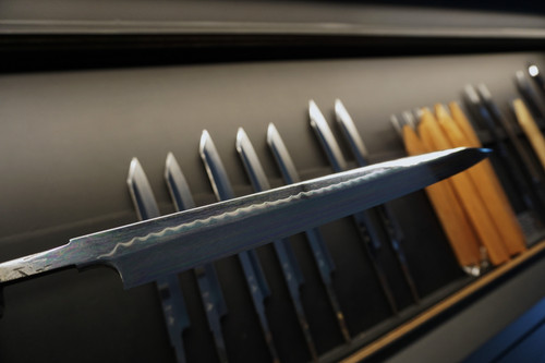 Genkai Masakuni Yanagi Sirogami-1 Mizu Honyaki 330mm Wave Hamon Full ...