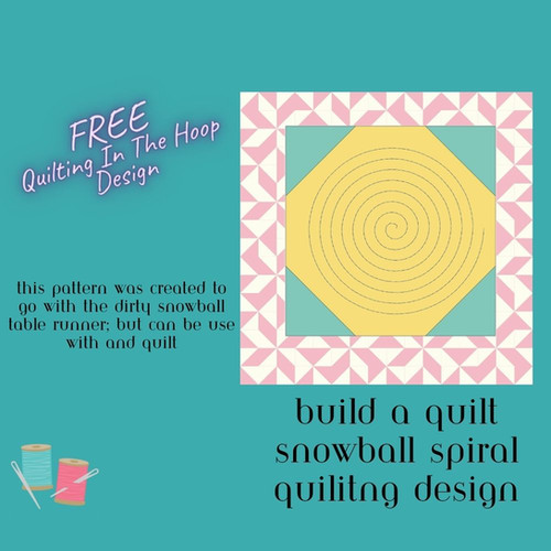 Build A Quilt - Snowball Spiral Quilt Design | Sew In Common