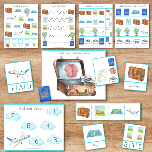 Let's Travel Tot School Pack | FTL of Homeschooling