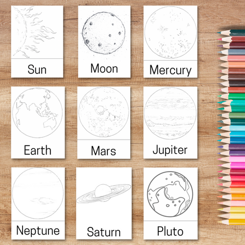 Make Your Own Night Sky Flashcards and 3 Part Cards | FTL of Homeschooling