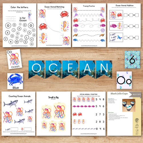 O is for Ocean Early Learning Pack | FTL of Homeschooling