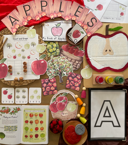 A is for Apple Early Learning Pack | FTL of Homeschooling