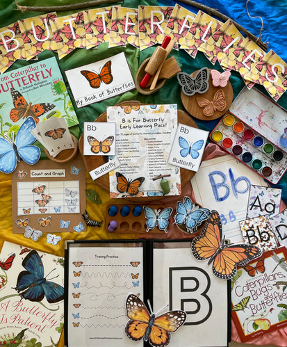 B is for Butterfly Early Learning Pack | FTL of Homeschooling