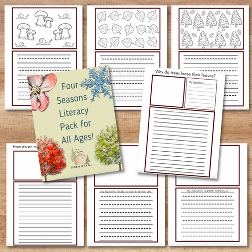Four Seasons Writing Prompts | FTL of Homeschooling