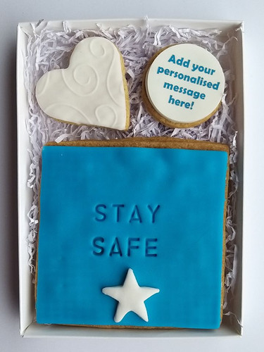 Stay Safe Cookie Card | Cookielicious