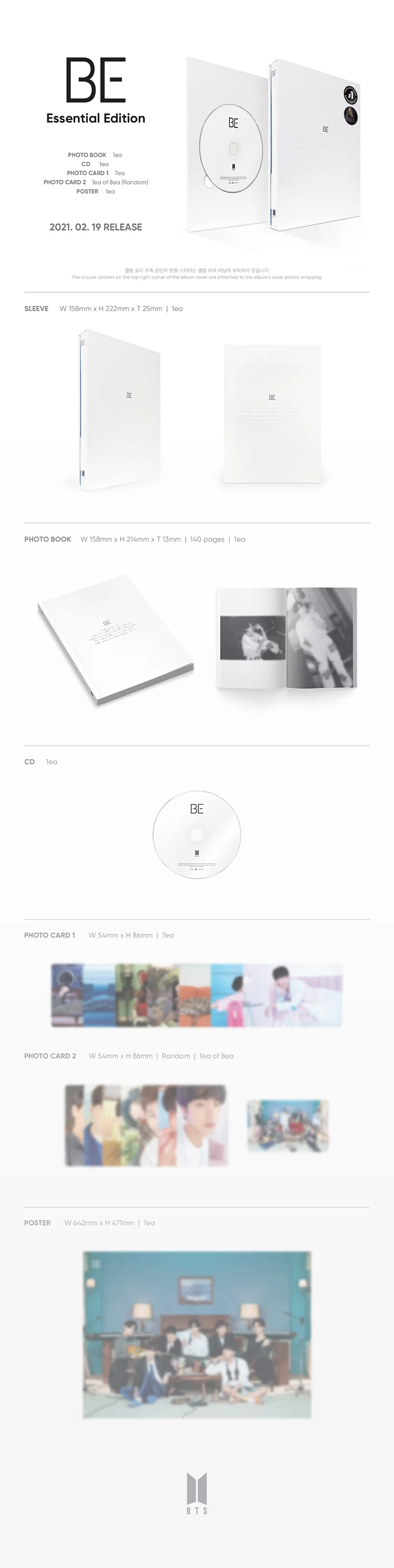 BTS - BE (ESSENTIALS EDITION) | ChocChoc Online Shop
