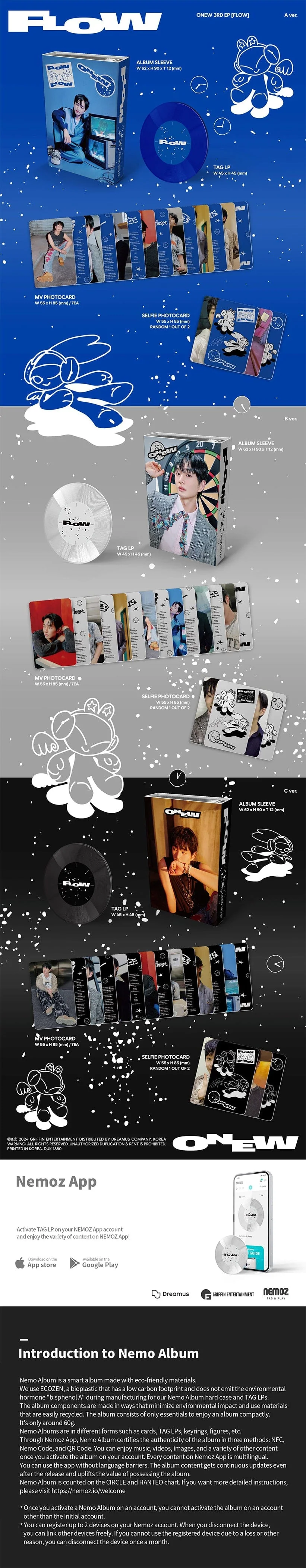 SHINEE ONEW - FLOW (NEMO VER.) | ChocChoc Online Shop