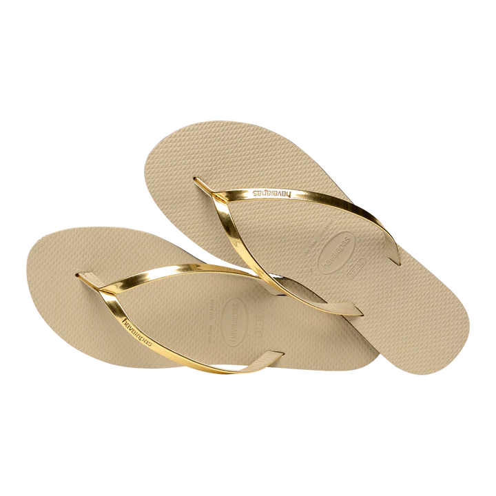 HAVAIANAS YOU METALLIC FLIP FLOPS | Ozzie Cozzie Co