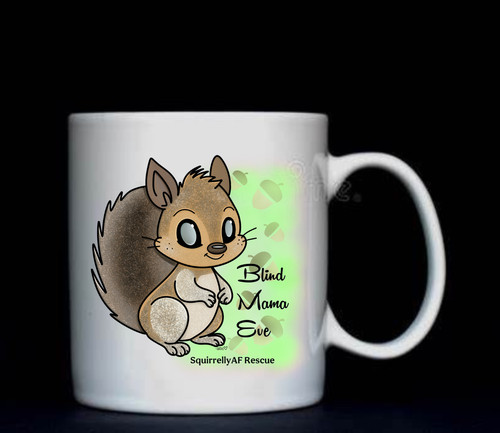 Mama Eve / Fat Tail Logo Cartoon 11oz Mug | SquirrellyAF Wildlife Rescue