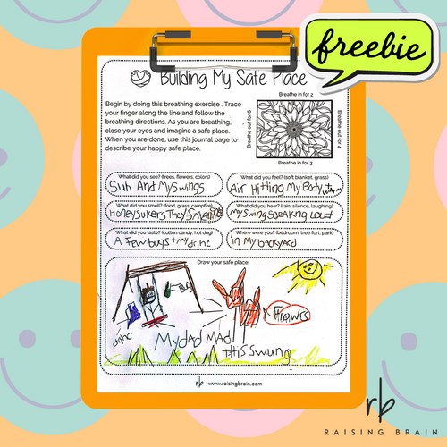 Building My Safe Place Journal Sheet | Raising Brain