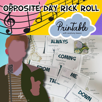 Opposite Day Rick Roll Activity - Teaching Anatomical Position ...
