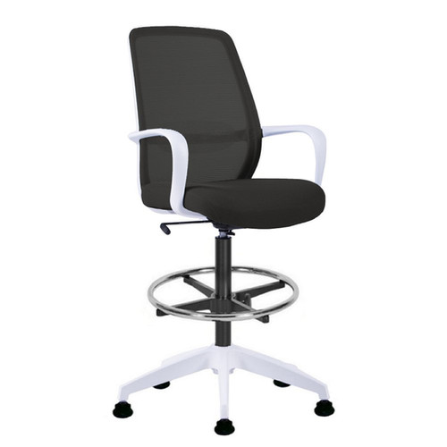 Soho White Mesh Back Draughtsman Chair | Chilli Seating (OLD)