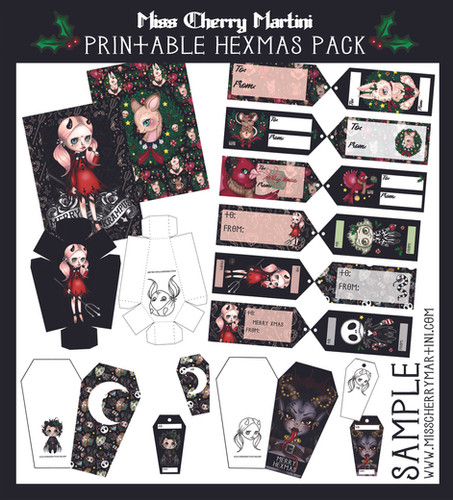 Printable Hexmas Pack | RoseDemon