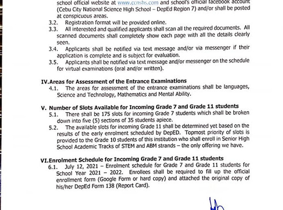Announcements | CCNSHS