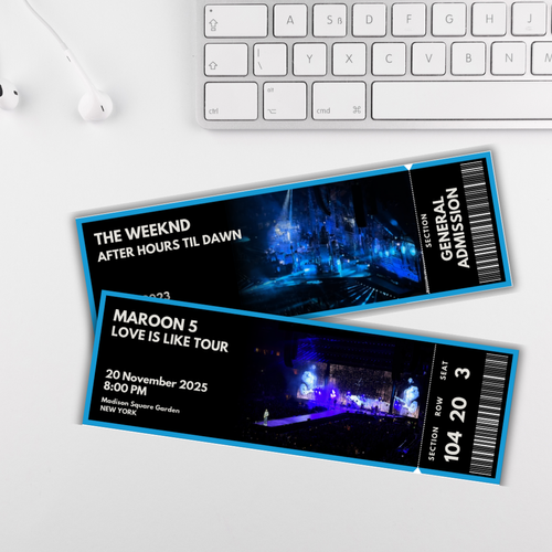 Personalized Concert Ticket – Custom Gift for Concert Lovers | Concerts ...