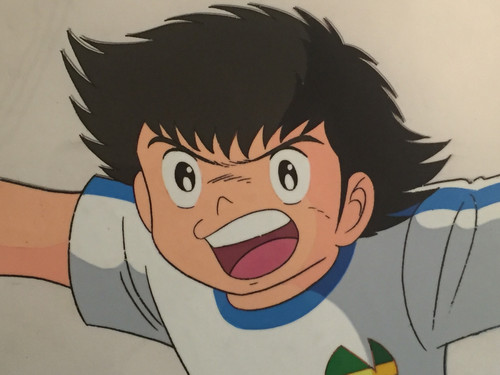 Original Anime Cel from Captain Tsubasa featuring Hanji Urabe ...