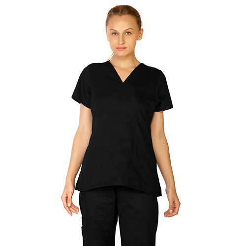 Life-Threads Classic Women's Mock Wrap Scrub Top | Wonder Scrubs