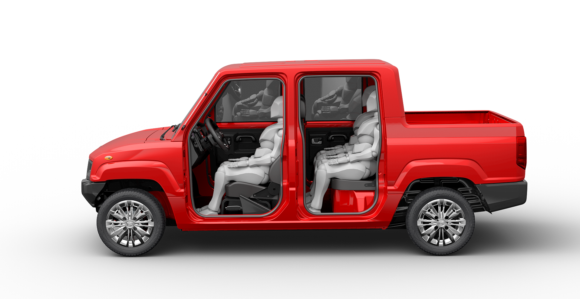 Pickman 4 Door | 4Passenger EV Pickup Truck
