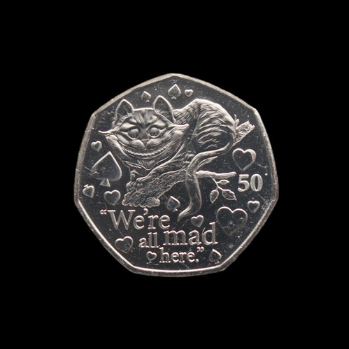 2021 Isle of Man 50p - The Cheshire Cat - UNC | The Great British Co