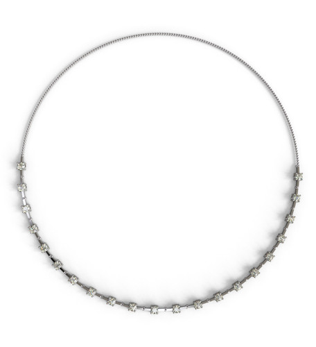 20 Pointers Link Diamond Necklace | Gem Genius Lab Diamond Fine Jewelry ...