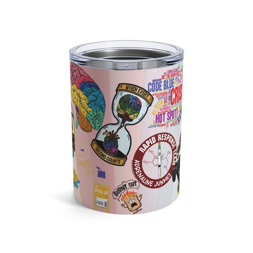 Tumbler Hospital Collage 10oz | Frontline Swag