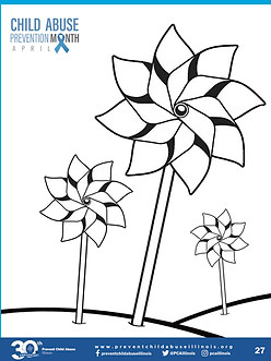 pinwheel coloring page