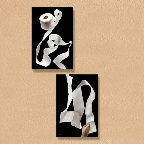Toilet paper art II - bathroom decor | Quique Photography
