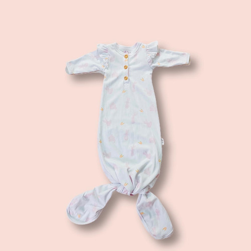 Baby sleep Gown - Pink Rabbit | HURRAY BEBÉ