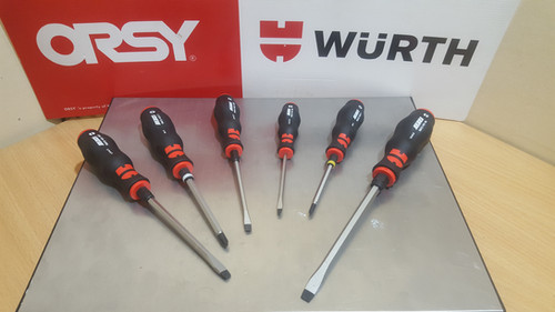 Wurth Hex Blade Screwdriver Set (061394226) Fatigue Free Handle ...