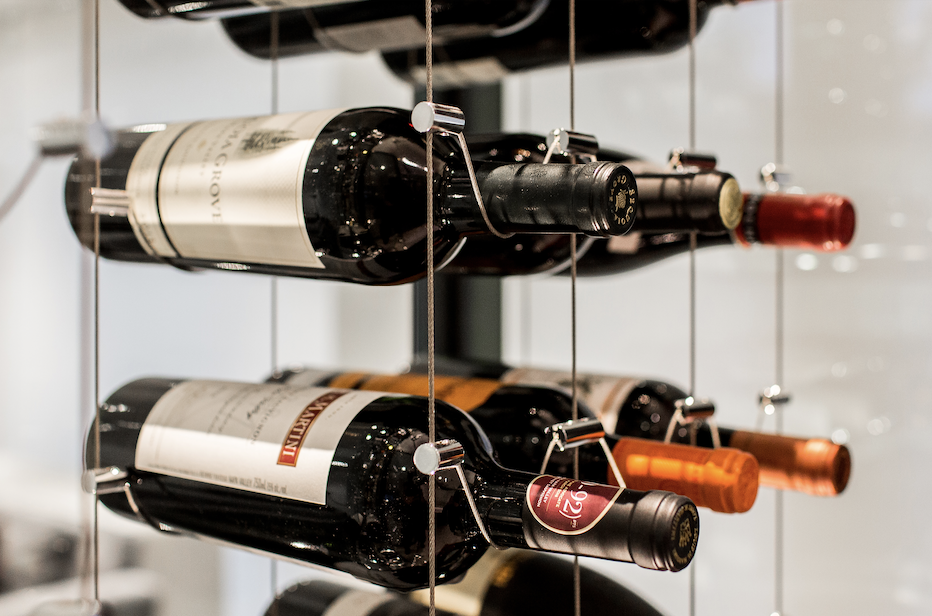Cable Wine Systems - Floating Wine Rack System
