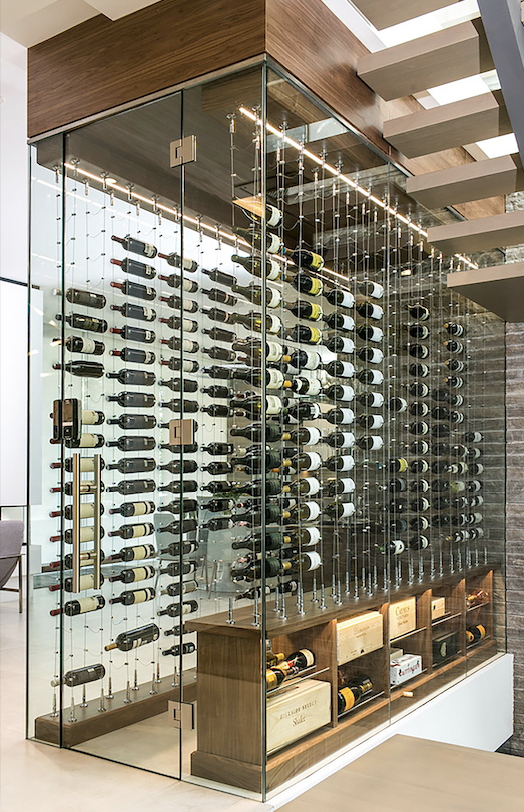 Cable Wine Systems - Floating Wine Rack System
