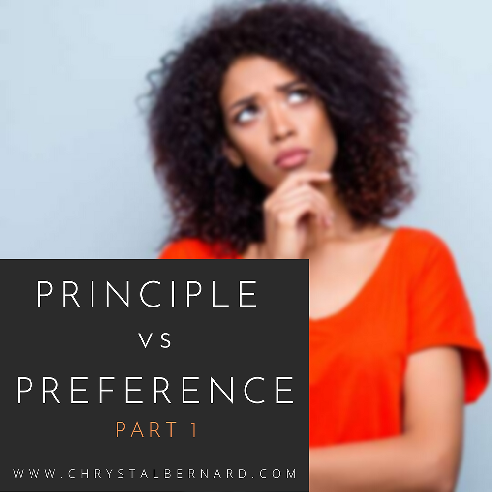 Principle vs Preference - Part I