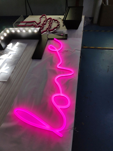 Faux Acrylic Neon Sign Illuminated PMMA Faux Neon Sign Letter for ...
