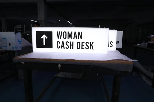 Waterproof Solid Acrylic Blade Sign Full Lit Acrylic Light Box | Caamatech