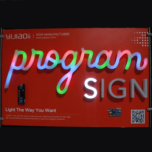 RGB LED Faux Neon Sign - Color-Changing, Remote Controlled | Caamatech