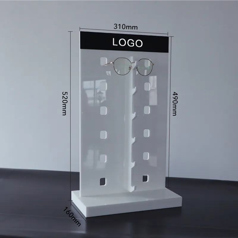 Custom Logo Acrylic Sunglasses Display Stand Optical Display Holder ...
