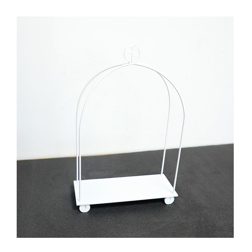 Elegant display stand with wheels white display rack for decoration ...