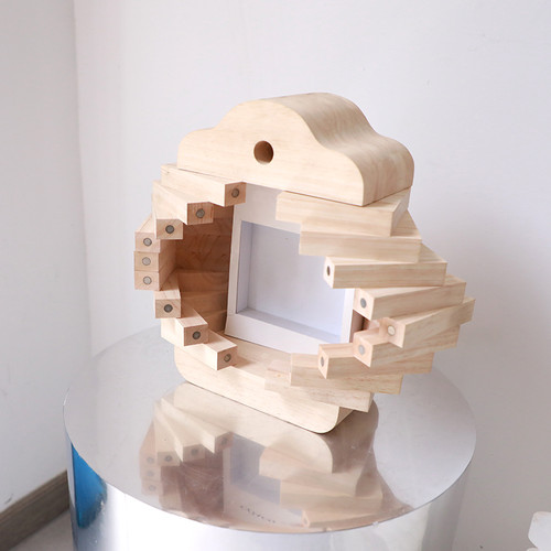 Wood CNC cutting display ornaments delicate display decoration | Caamatech