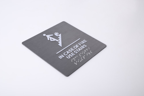 Acrylic ADA Sign with Vinyl Restaurant Acrylic Braille Sign with ADA ...