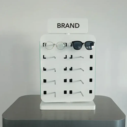 Doubel-Sided Optical Countertp Rotating Display Stand | Caamatech