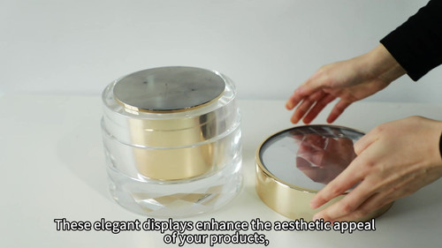 Acrylic Cosmetic Package Display Prop Makeup Jar Display Sculpture ...