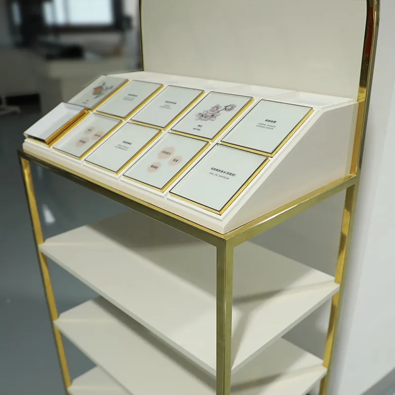 Makeup Gondola Display Shelves Beauty Product Display Stand | Caamatech