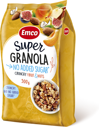 Super Granola No Added Sugar - Fruit and Nuts | Emco Malaysia