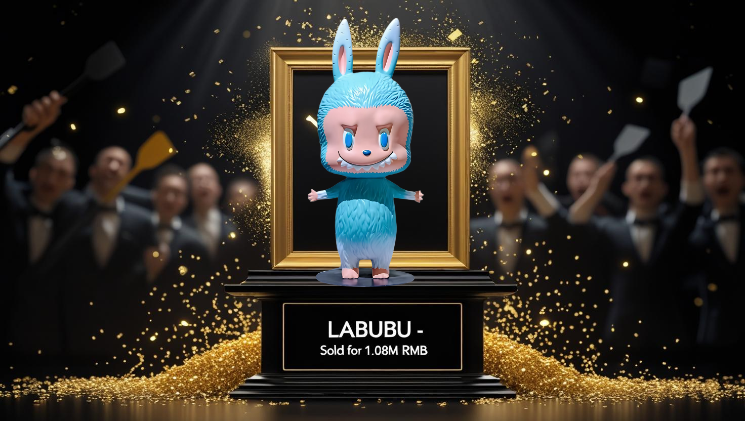 Rare Mint-Green Labubu Statue Auctioned for 1.08 Million RMB (~USD 150k ...