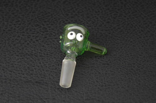 Pickle Rick 10mm slide | Fuzzhead Glass