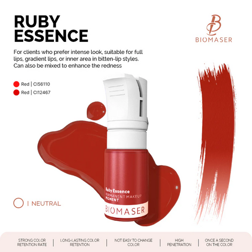 Biomaser Ruby Essence Lip Pigment 12ml | MBS UK