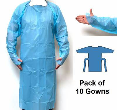 Long Sleeve Medical Aprons ( Pack of 5 ) | MBS UK
