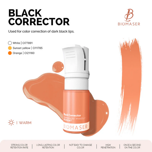 Biomaser Black Corrector Lip Pigment 12ml | MBS UK
