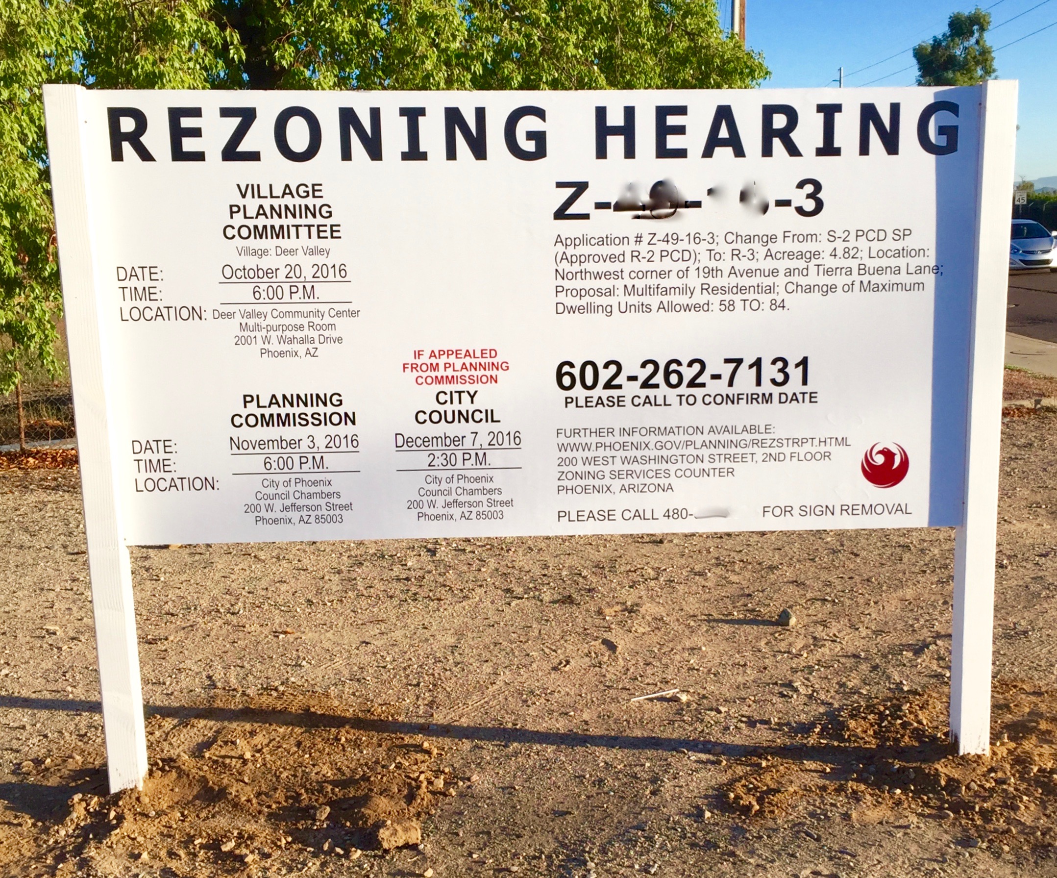 Dynamite Signs/ Zoning Sign/ Public Hearing Signs/ Conditional Use Per